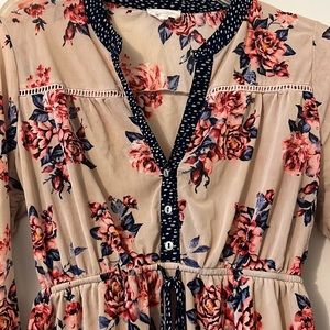 Tops | Very Chic Color Combination Starchy Blouse See Through Maternity ...